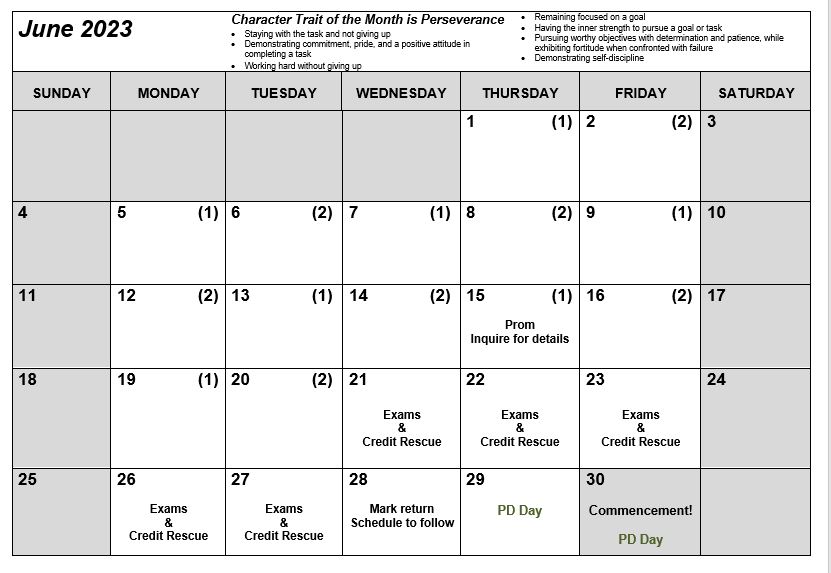 Woburn Collegiate Institute > Calendar and Schedules